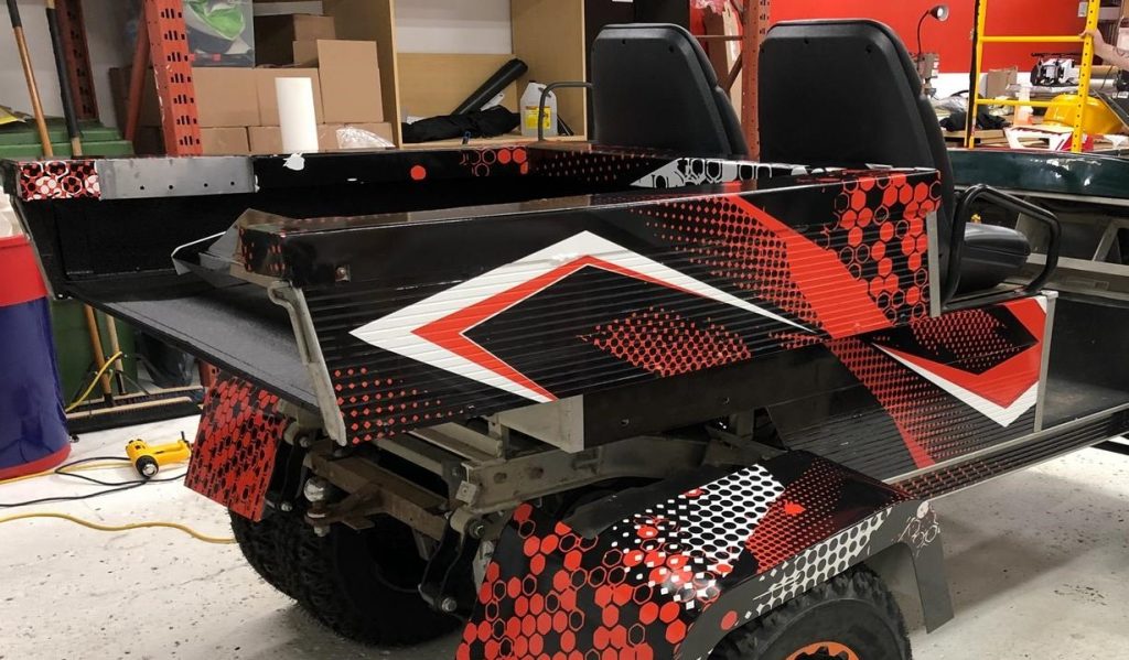 Golf Cart - Best Vinyl Equipment Wrap In Toronto - 3M