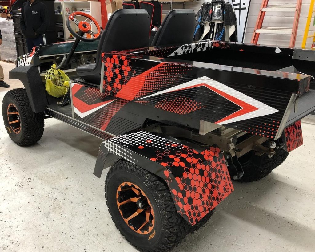 Golf Cart - Best Vinyl Equipment Wrap In Toronto - 3M