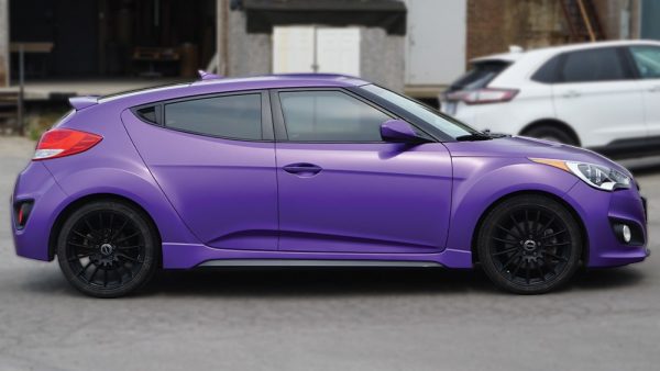 Best Hyundai Veloster 2016 Full Wrap - Purple - Avery & 3M
