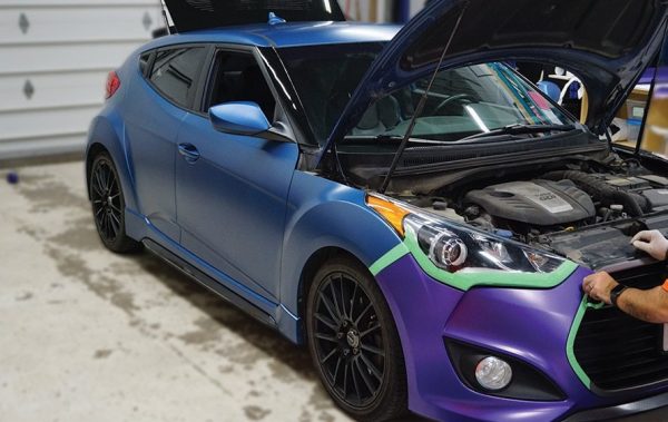 Best Hyundai Veloster 2016 Full Wrap - Purple - Avery & 3M
